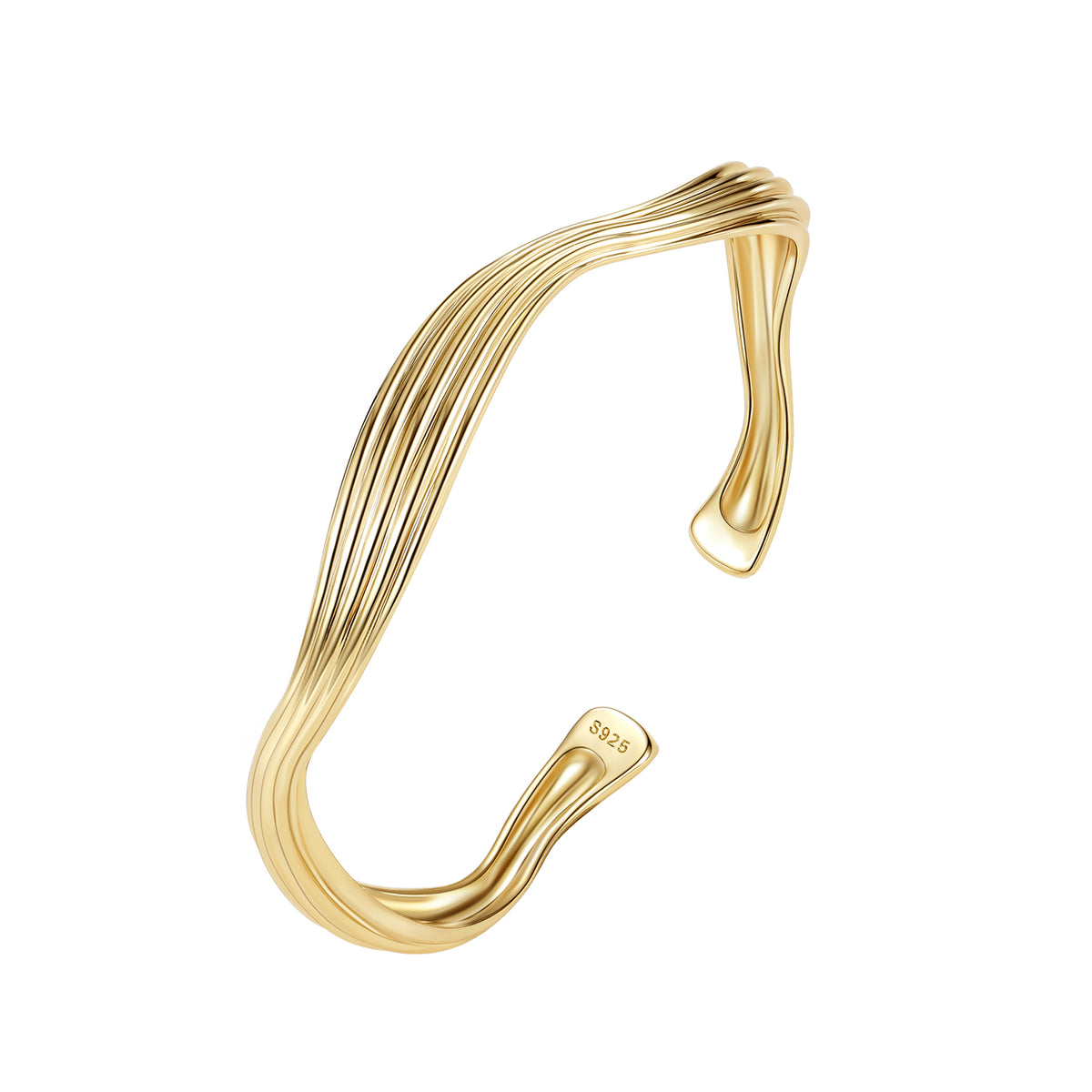 BVFS0790 Wave Cuff Bangle – Nagosa Jewelry